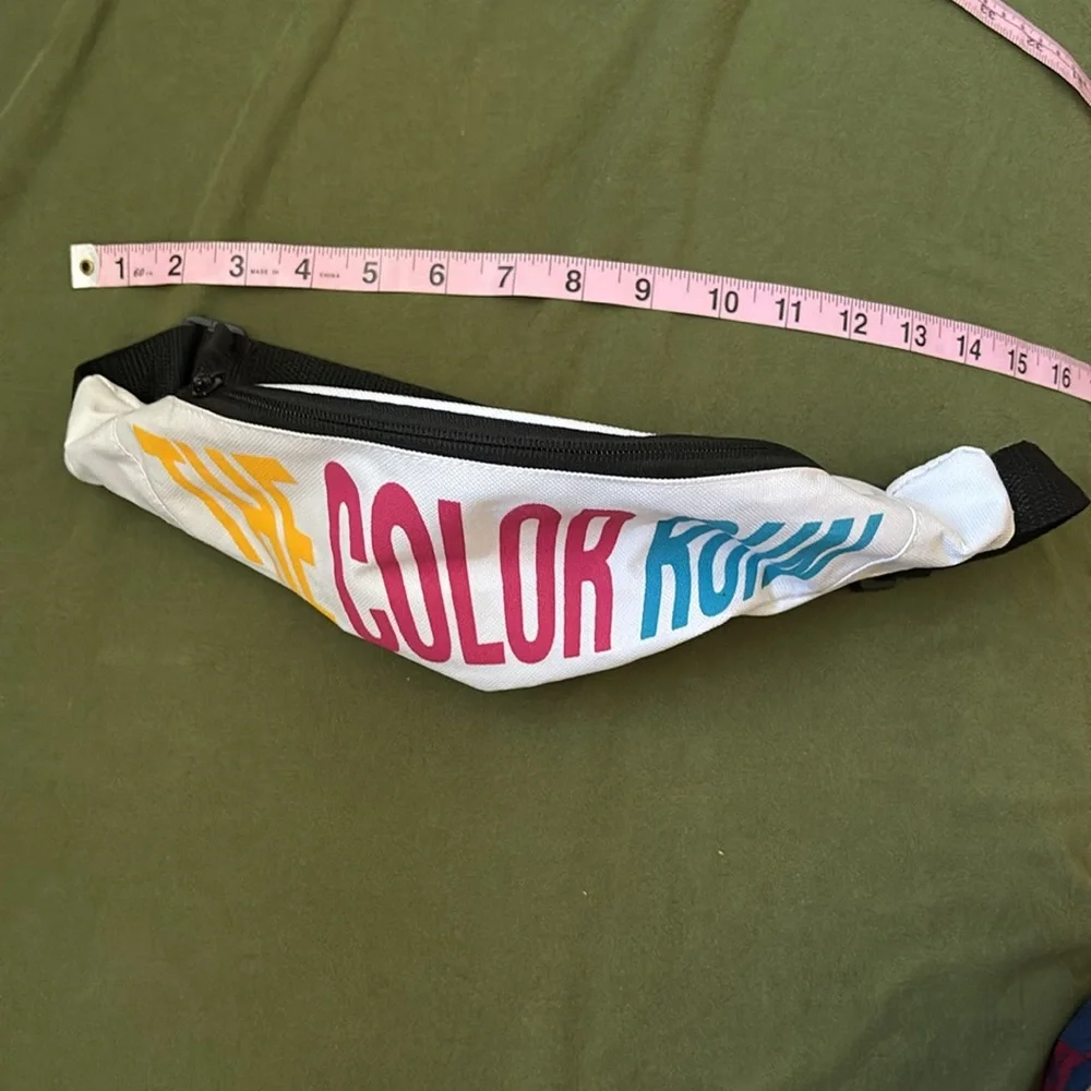 Bags | White The Color Run Fanny Pack | Poshmark